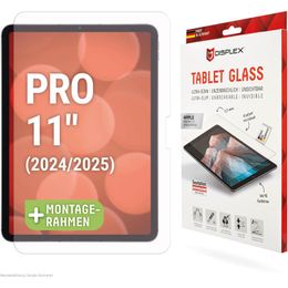Displex Displayschutzfolie &raquo;Tablet Glass&laquo; f&uuml;r Apple iPad Pro 11" (2024/2025) Displayschutz, Bildschirmschutz, kratz & sto&szlig;fest, einfaches Anbringen 