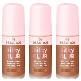 Essence Damen Foundation &raquo;SILKY BLUR HYDRATING LONGWEAR FOUNDATION&laquo; braun 90ml