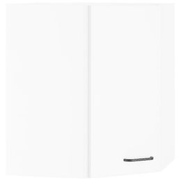 Optifit Eckh&auml;ngeschrank &raquo;Elga&laquo; mit Soft-Close-Funktion und Metallgriff, Breite 60x60 cm wei&szlig; Holzwerkstoff wei&szlig;, B/H/T: 60cm x 70,4cm x 34,9cm, T&uuml;ren: