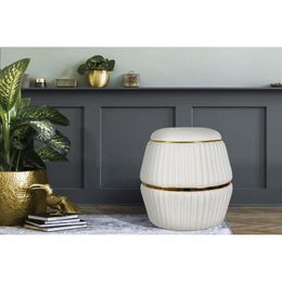 Kayoom Sitzhocker &raquo;Hocker Doric, trendiger Look, &auml;sthetische Farbgebung, sch&ouml;ne Steppung&laquo; 1 Stk. tlg. komfortabel, hochqualitativ, pflegeleicht, in vielen 