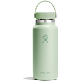 Hydro Flask Trinkflasche &raquo;32 OZ Wide Flex Cap, 946 ml&laquo; TempShield ️ doppelwandige Vakuumisolierung gr&uuml;n Edelstahl, Kunststoff 946ml