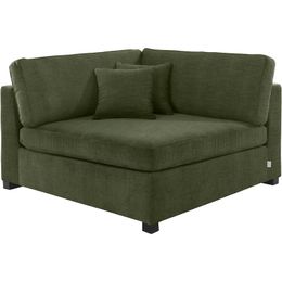 Home Affaire Sofa &raquo;Skara XXL&laquo; Eckelement zur individuellen Polstergarnitur-Gestaltung gr&uuml;n 100% Polyester B/H/T: 130cm x 86cm x 130cm, Samtvelours, 