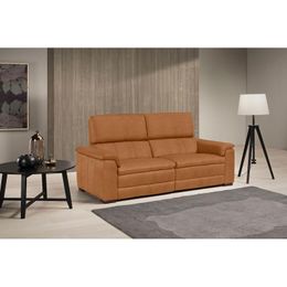 Egoitaliano 2,5-Sitzer &raquo;Capucine Breite 200cm, hoher Sitzkomfort&laquo; wahlweise mit elektrisch oder manuell verstellbarer Relaxfunktion braun B/H/T: 200cm x 99cm x 