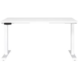 Germania Schreibtisch &raquo;Mailand, elektrisch h&ouml;henverstellbar&laquo; in Breitenvariante 120-180 cm, Made in Germany wei&szlig; B/H/T: 140cm x 91cm x 80cm