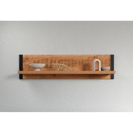Home Affaire Wandregal &raquo;Elda&laquo; 1 Stk. tlg. Wandboard f&uuml;r Dein Wohnzimmer oder Flur &ndash; (B/T/H) 110/23/28 cm braun Holzwerkstoff B/H/T: 110cm x 28cm x 