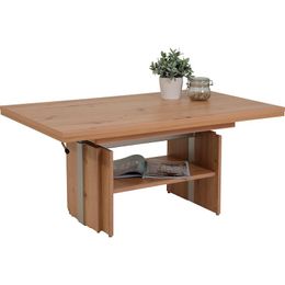 Hela Couchtisch &raquo;Funktionscouchtisch Henner&laquo; h&ouml;henverstellbar und ausziehbar braun B/H/T: 177cm x 69cm x 68cm, Auszugsplatte