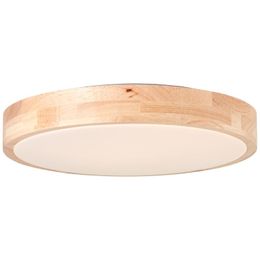 Brilliant Deckenleuchte &raquo;Moreen&laquo; 1 Stk. Tageslichtwei&szlig; LED - &Oslash; 34cm -1300 Lumen, Lichtfarbe einstellbar - Memory-Funktion braun 1, &Oslash; 34cm H: 6,5cm, 1 Stk.