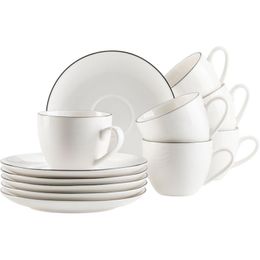 M&auml;ser M&Auml;SER Espressotasse &raquo;Felise&laquo; Porzellan &Oslash; 6,5cm x 5cm, 130ml, 12 tlg.
