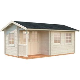 Palmako Gartenhaus &raquo;Susanna&laquo; 12,4 qm transparent Massivholz Fu&szlig;boden im Gartenhaus, ohne Dacheindeckung
