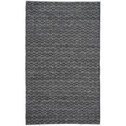 Pad Teppich &raquo;KEBU&laquo; rechteckig 5 mm H&ouml;he handgewebt, modernes Design, Wohnzimmer, Schlafzimmer grau Baumwolle, Viskose, Wolle B : 170cm 1 Stk., 5mm, L: