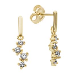 Firetti Damen Paar Ohrstecker &raquo;Schmuck Geschenk Gold 333 Ohrschmuck Solit&auml;r&laquo; mit Zirkonia (synth.) gold Gelbgold 333