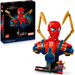 Lego Konstruktionsspielsteine &raquo;Iron Spider-Man B&uuml;ste (76326), Lego Super Heroes&laquo; Made in Europe rot Einheitsgr&ouml;&szlig;e Konstruktionsspielsteine