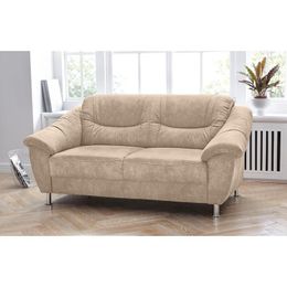 Sit & More sit&more 2-Sitzer &raquo;Salsa&laquo; mit Federkern beige Struktur (100% Polypropylen);Bedruckte Microfaser (100% Polyester);Luxus-Microfaser ALTARA NUBUCK (100% 