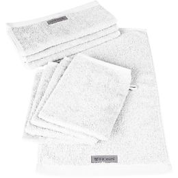 Ross Handtuch Set &raquo;Sinfonie&laquo; Set beinhaltet G&auml;stet&uuml;cher und Waschhandschuhe wei&szlig; Obermaterial: 100% Baumwolle Einheitsgr&ouml;&szlig;e