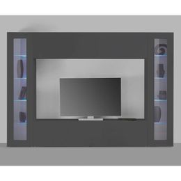 Home Affaire Wohnwand &raquo;Maruska&laquo; Set schwarz Holzwerkstoff B/H/T: 260cmcm x 180cmcm x 30cmcm