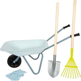 Small Foot Schubkarre &raquo;Gartenwerkzeug-Set mit Schubkarre&laquo; f&uuml;r Kinder; mit Gartenwerkzeug Kunststoff, Metall Einheitsgr&ouml;&szlig;e