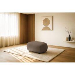 Home Affaire Polsterhocker &raquo;OSTRUP, Naturt&ouml;ne, Boucle oder Chenille&laquo; 90x64 cm, organische Form mit sanften Rundungen grau 100% PES B/H/T: 90cm x 42cm 