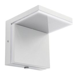 NOWA LED Au&szlig;en-Wandleuchte &raquo;LASSAN&laquo; LED-Modul 1 Stk. Warmwei&szlig; Au&szlig;enlampe/Wand/wei&szlig;/IP54/BxH: 145x145mm wei&szlig; 1 Stk.