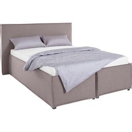 LeGer Home by Lena Gercke Polsterbett &raquo;Isaline&laquo; wahlweise ohne Matratze oder mit 3 Matratzenarten, Kopfteilh&ouml;he 107 cm grau 100% Polyester Liegefl&auml;che