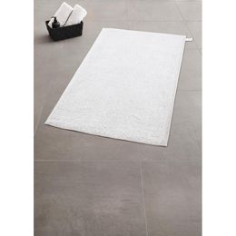 Kleine Wolke Badematte &raquo;Vita, Badvorleger, Badezimmer Teppich&laquo; H&ouml;he 12 mm rutschhemmend beschichtet fu&szlig;bodenheizungsgeeignet Badteppich, Uni Farben, mit Schlaufe 