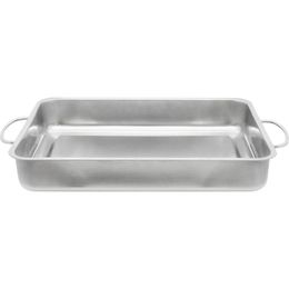 ELO Basic Auflaufform Edelstahl 1 Stk. tlg. silber Edelstahl B/H/L/T: 20cm x 5,5cm x 26cm x 5,5cm