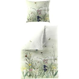 Bierbaum Bettw&auml;sche &raquo;Bettw&auml;sche 5326&laquo; 2 Mako-Satin, 100 % Baumwolle, pflegeleicht, seidig gl&auml;nzend bunt Mako-Satin, Obermaterial: 100% Baumwolle B/L: 
