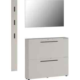 Germania Garderoben-Set &raquo;GW-Utah&laquo; Set, 3 Stk. tlg. grau Einheitsgr&ouml;&szlig;e