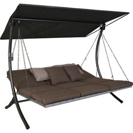 Angerer Hollywoodschaukel &raquo;Luxus Smart olive&laquo; BxTxH: 210x145x160 cm gr&uuml;n Obermaterial: 100% Polyester Einheitsgr&ouml;&szlig;e