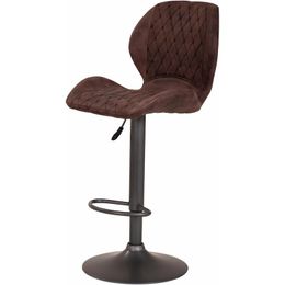 Hela Barhocker &raquo;Sonja&laquo; 2 Stk. tlg. 2 St&uuml;ck braun Microfaser B/H/T: 42cm x 96cm x 51cm