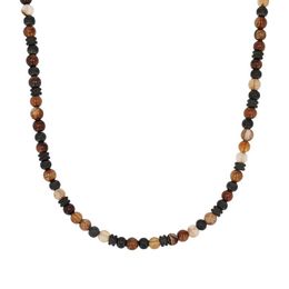 s.Oliver Herren s.Oliver Kette ohne Anh&auml;nger &raquo;2039723&laquo; mit Achat grau Edelstahl, L: 43 B: 4,2mm