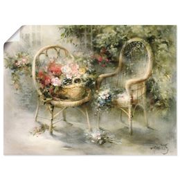 Artland Wandbild &raquo;Sommer II&laquo; Garten 1 Stk. tlg. als Leinwandbild, Poster in verschied. Gr&ouml;&szlig;en beige B/H/T: 40cm x 30cm, Poster Garten Querformat, 1 Stk.