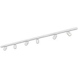 Briloner Leuchten Schienensystem-Sets &raquo;RAIL&laquo; GU10 2 Stk. Schienensystem Rail 2,25 m Wei&szlig; max. 9W Decke Wohnzimmer B&uuml;ro K&uuml;che &Oslash; 5,5cm H: 14,5cm, 2 Stk.