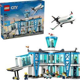 Lego Konstruktionsspielsteine &raquo;Flughafen mit Flugzeug (60502), Lego City&laquo; Made in Europe blau Einheitsgr&ouml;&szlig;e Konstruktionsspielsteine