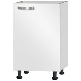 Optifit Sp&uuml;lenschrank &raquo;Ole&laquo; wei&szlig; Holzwerkstoff B/H/T: 50cm x 87cm x 58,4cm, T&uuml;ren: 1 Stk.