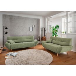 Home Affaire Polstergarnitur &raquo;Drago, modern und zeitlos, aktuelle Formensprache, komfortabel&laquo; Set, 3-Sitzer und 2-Sitzer, 2 Stk. tlg. als Sessel/