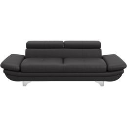 COTTA 3-Sitzer &raquo;Enterprise&laquo; Big-Sofa, mit Armteilverstellung & Kopfteilverstellung schwarz Softlux -Kunstleder;Luxus-Kunstleder B/H/T: 233cm x 75cm x 