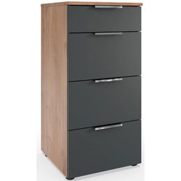 wimex Schubkastenkommode &raquo;Level by fresh to go&laquo; 4 Schubladen mit soft-close Funktion, 41cm breit, 84cm hoch schwarz Holzwerkstoff B/H/T: 41cm x 84cm x 41cm,