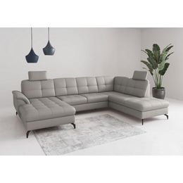 Sit & More sit&more Wohnlandschaft &raquo;Zora&laquo; B/H/T: 212cm, NaturLEDER ,mega-Recamiere links, ohne Bett,ohne Bettkasten