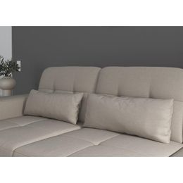 Sit & More sit&more Sofakissen &raquo;Baviene&laquo; Set, bestehend aus 2 Nierenkissen grau B/H/T: 65cm x 25cm x 11cm, Luxus-Microfaser Euphoria