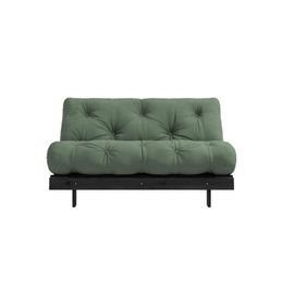 Karup Design Daybett &raquo;Roots Sofa Bed, Schlafsofa,, Bettfunktion, FSC -Massivholz,&laquo; Inkl. Futonmatratze, Made in Europe, langlebig, B: 140 oder 160 cm gr&uuml;n Bezug: 