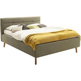 Meise M&ouml;bel meise.m&ouml;bel Polsterbett &raquo;Lotte&laquo; mit Lattenrost und Bettkasten gr&uuml;n Bezug Bett: Strukturstoff (100% Polyester) Liegefl&auml;che L&auml;nge B: 200cm x 180cm, 