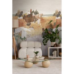 Livingwalls living walls Fototapete &raquo;The Wall 4 Eyecatcher &ndash; Abstrakte Grafiklandschaft Vlies-Fototapete&laquo; Motiv matt naturalistisch leicht strukturiert Abstrakte 