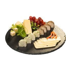 APS Servierplatte &raquo;Tortenplatte&laquo; tolles Design, &Oslash; 32 cm schwarz Schiefer &Oslash; 32cm