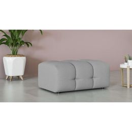OTTO home Polsterhocker &raquo;Manilla, trendige Steppung, passend zur Serie, B/T/H 100/68/45 cm&laquo; mit Wellenunterfederung, in verschiedenen Materialien und 