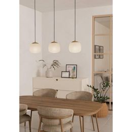 Eglo H&auml;ngeleuchte &raquo;COMINIO Pendellampe, Stahl und Glas, E27, IP20, Esstischlampe, Lampe&laquo; E27 1 Stk. H&auml;ngeleuchte, L88,5 x B18,5 x H110, taupe, 3X40W 