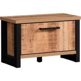 Home Affaire Sitzbank &raquo;Elda&laquo; 1 Stk. tlg. Sitzbank mit 1 Gasdruckd&auml;mpfer Klappe &ndash; (B/T/H) 73/39/47 cm braun Holzwerkstoff, MDF, Metall B/H/T: 73cm x 