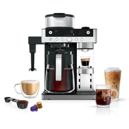 Ninja Filterkaffeemaschine &raquo;und Espresso-Kapselmaschine Prestige DualBrew System CFN802EU&laquo; 1,8 l Kaffeekanne Papierfilter 3 Variationen und 10 