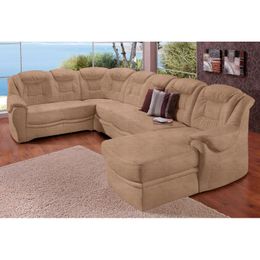 Sit & More sit&more Wohnlandschaft &raquo;Bellevue U-Form&laquo; wahlweise mit Schlaffunktion braun PRIMABELLE-Microfaser (100% Polyester);SOFTLUX-Kunstleder;NaturLEDER (