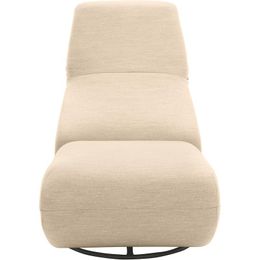 DOMO collection Sessel &raquo;Sonner, wahlweise mit Swivelfunktion&laquo; Um 360 Grad drehbar, R&uuml;cken aufstellbar, Drehsessel beige 100% Olefin Flachgewebe, Dreh-