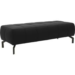 DOMO collection Polsterhocker &raquo;Cunelli&laquo; Fu&szlig;h&ouml;he passend f&uuml;r g&auml;ngige Saugroboter! schwarz Lederlook;100% Polyurethan B/H/T: 153cm x 45cm x 62cm, Luxus-